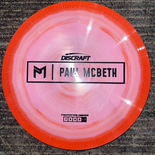 DISCRAFT SWIRLY RARE ESP PROTO ATHENA DISC GOLF DRIVER PAUL MCBETH DISC ...