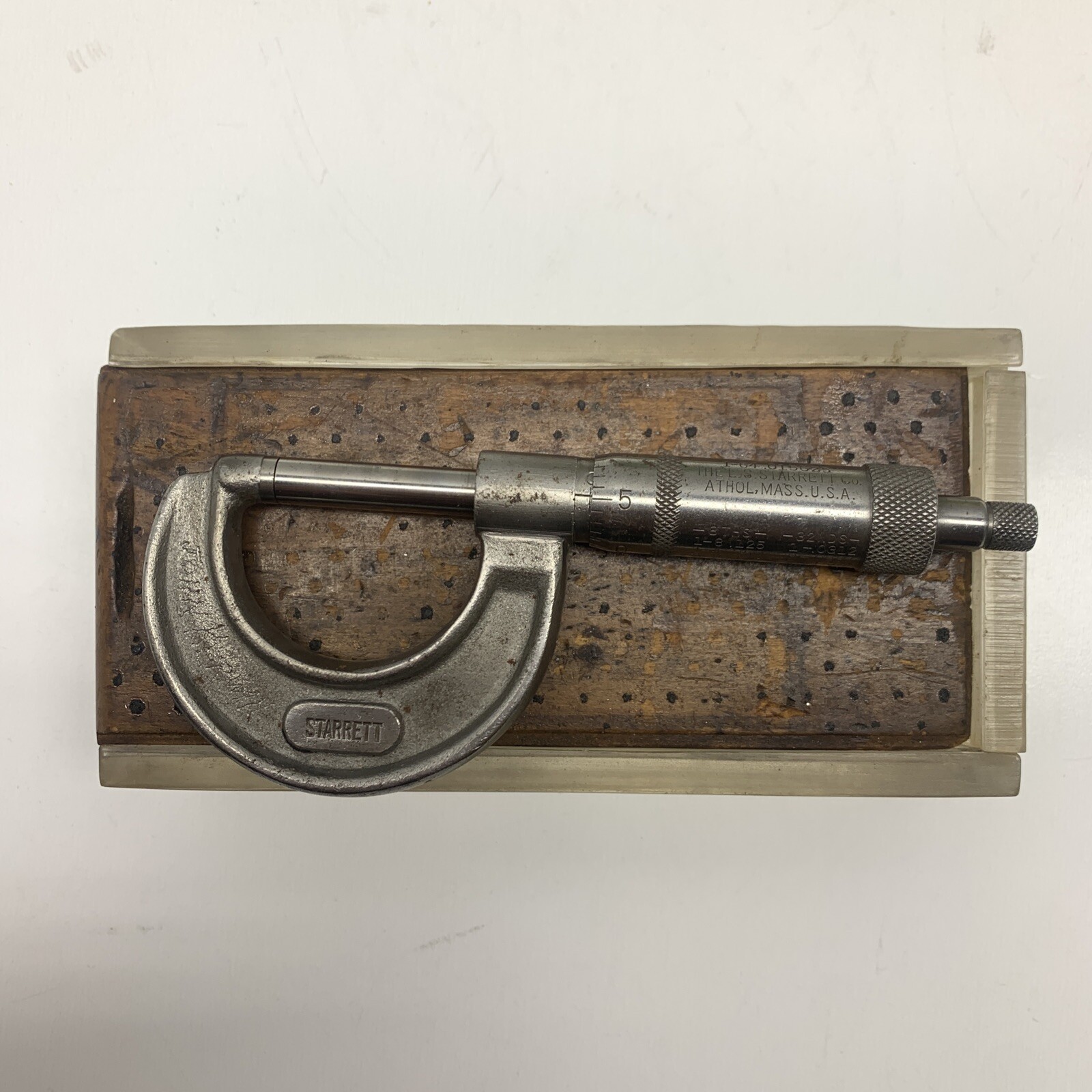 Vintage Starrett 1 inch Micrometer 1-64.015625 | eBay