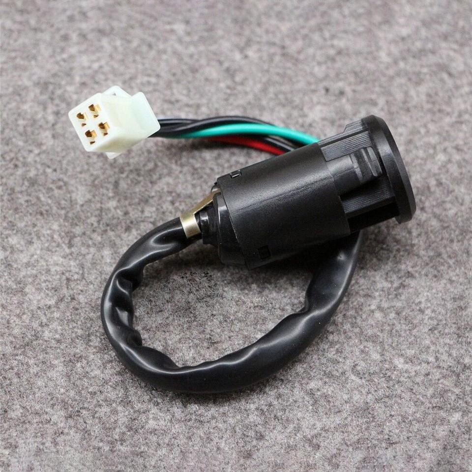 4 WIRE Universal Motorcycle Ignition Switch Key For Honda Yamaha ...