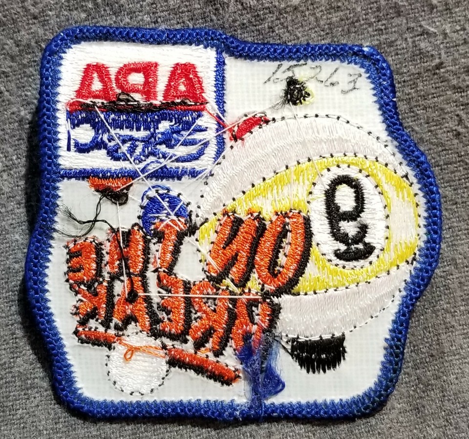 LMH Patch APA American Poolplayers Pool 9 ON The BREAK 9-BALL Snap ...