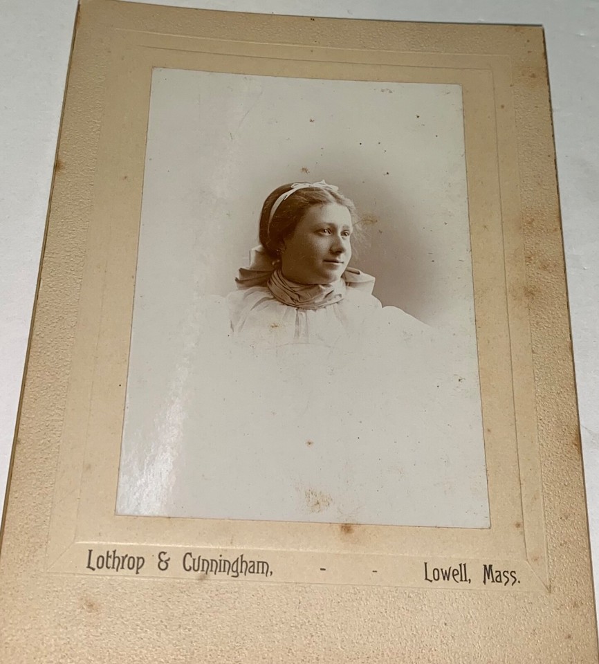 Rare Cabinet Photo Antique ID'd American Young Lady, Alice Pickering ...