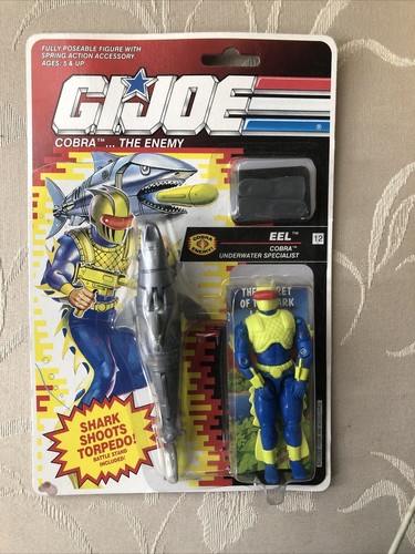 1991 Hasbro Gi Joe ARAH Eel Cobra Underwater Specialist 12 38976067444 ...