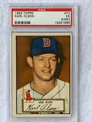 1952 Topps Baseball Karl Olson Psa-5 (mk)# 72 | eBay