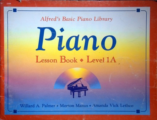 ALFRED BASIC PIANO LIBRARY PIANO LESSON BOOK LEVEL 1A 1981 ~ VTG.MUSIC ...
