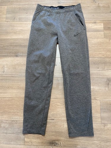 Nike Joggers Mens S Gray Therma-FIT Tapered Fleece Fitness Pants 932253 ...