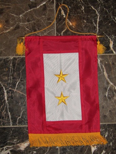 12x18 Embroidered Two Star Gold Star KIA Military Service Flag 12"x18 ...