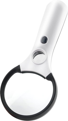 Magnifying Glass with Light,3X & 45X High Magnification,Magnifier 3x ...