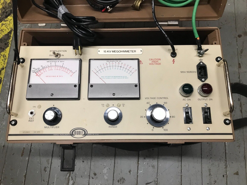 Biddle Megohmmeter 15kv 210415 Insulation Voltage Tester Meter for sale ...