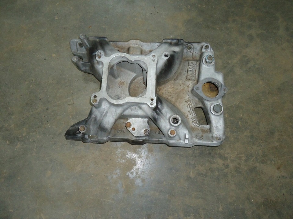 Pontiac 350 400 455 Edelbrock Torker Aluminum Intake Manifold Vintage ...