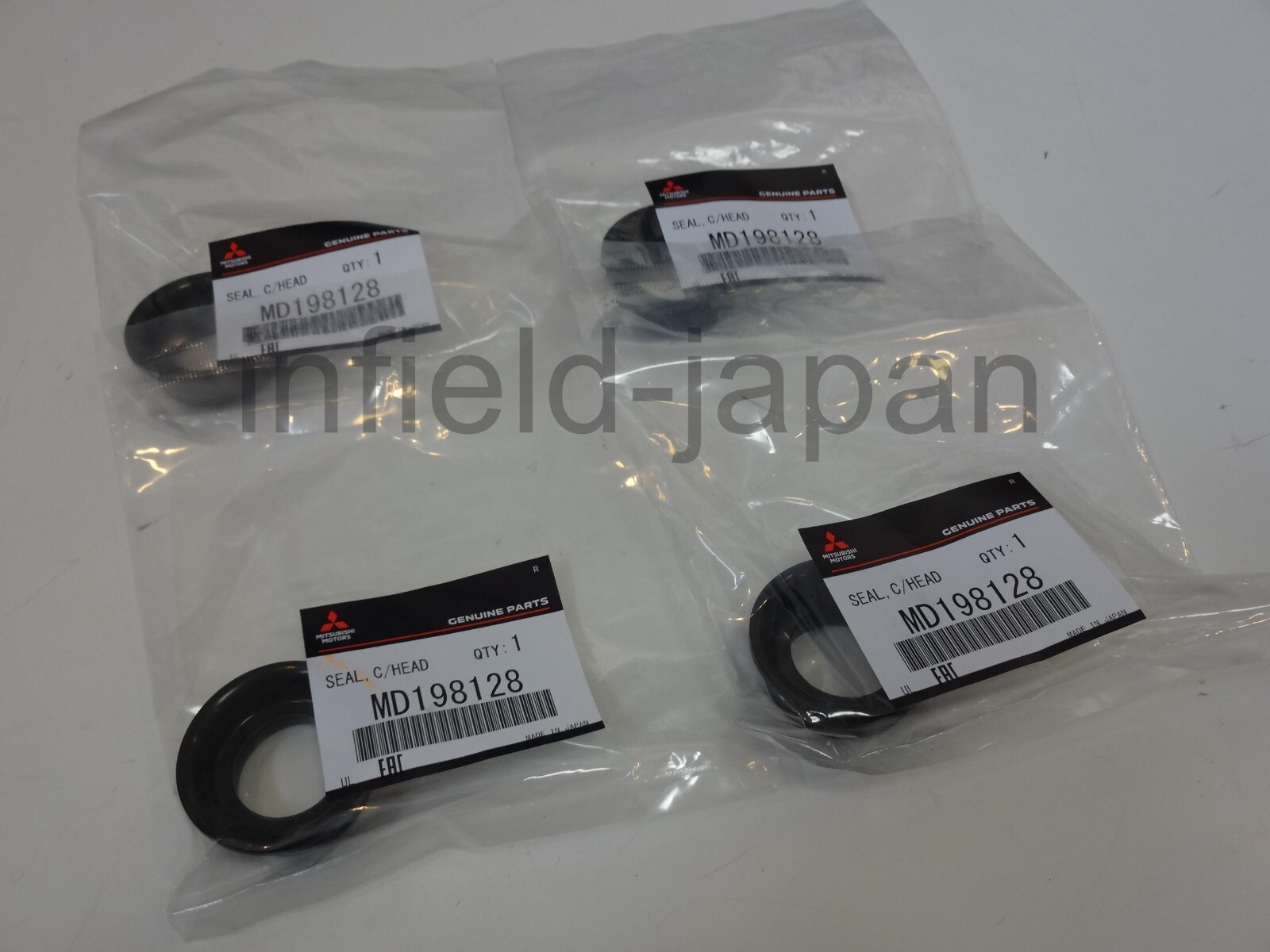 Genuine Mitsubishi Valve Cover Spark Plug Tube Seals MD198128 x4 F/S | eBay