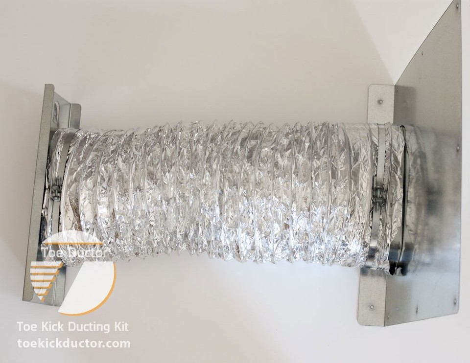 Toe Ductor Wall Vent Under Cabinet Toe Kick Ducting Kit | eBay