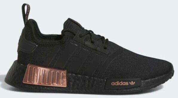 Size 9.5 - adidas NMD_R1 Black Rose Gold Metallic W for sale online | eBay