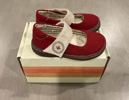 Livie & Luca Girl’s Size 5. CARTA II. Dark Red Classic Smooth Textile ...