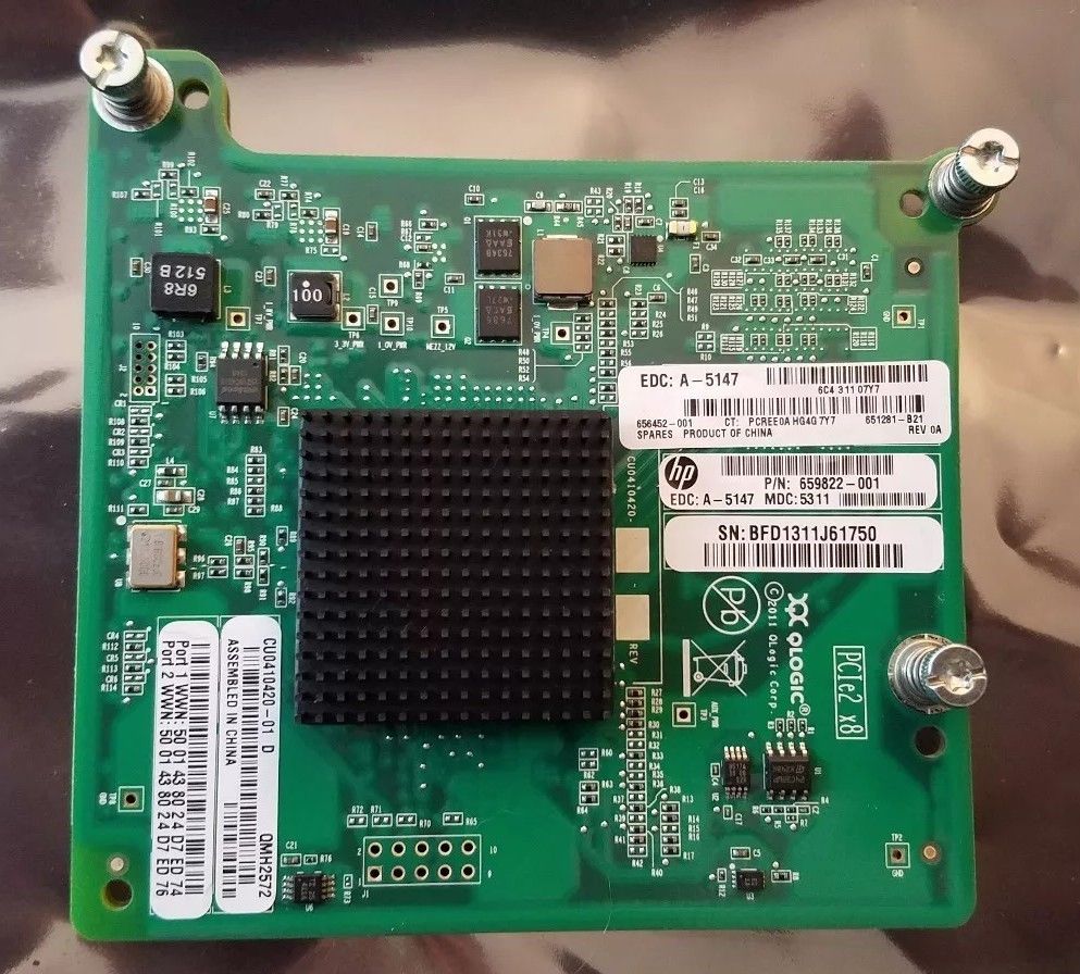 HP QMH2572 Qlogic 8GB FC HBA HP G8 656452-001 659822-001 651281-B21 | eBay