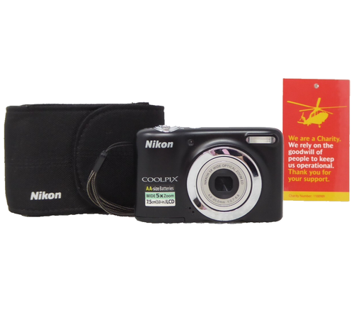 Nikon Coolpix L25 Digital Camera 5X Wide Zoom 7.5cm LCD 20mm F2.7-6.8 ...