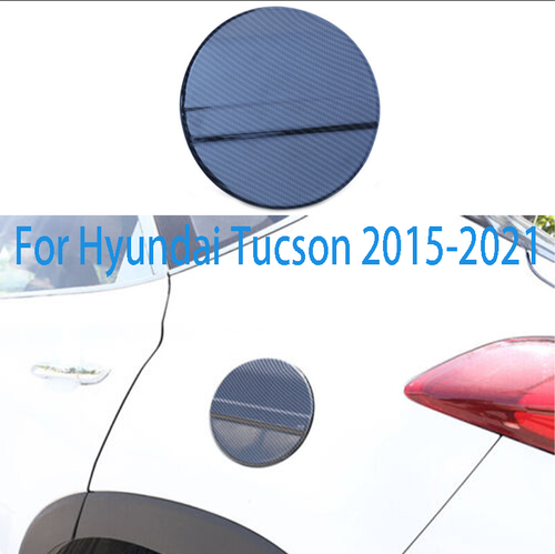 For Hyundai Tucson 2015-2021 Steel Carbon Fiber Fuel Tank Cap Oil Gas ...