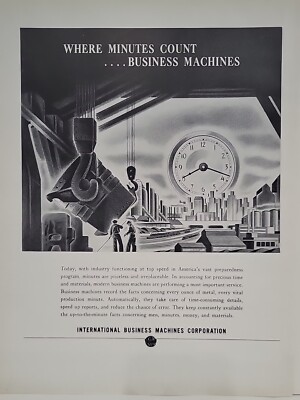 1942 International Business Machines Corporation Fortune WW2 Print Ad ...