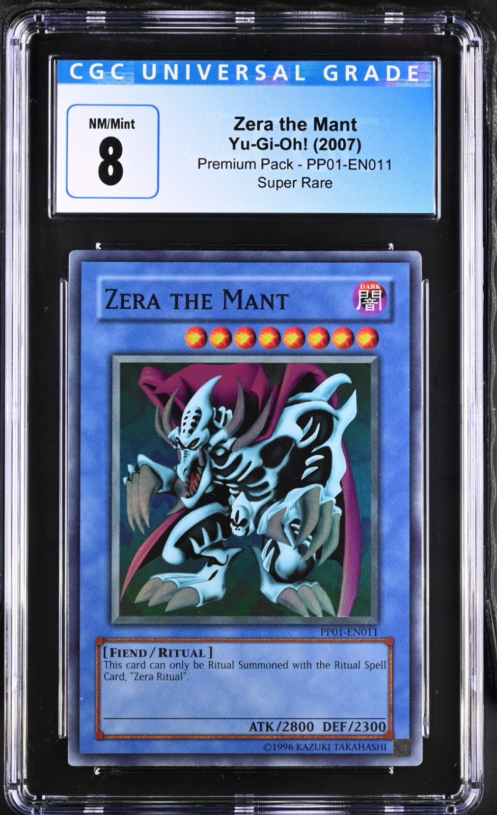 CGC Graded 8 Zera the Mant PP01-EN011 Premium Pack Super Rare Yu-Gi-Oh ...
