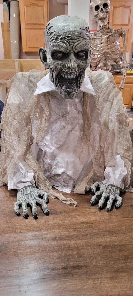 Morris C0stumes Animated Zombie Halloween Prop Decoration with Fog | eBay