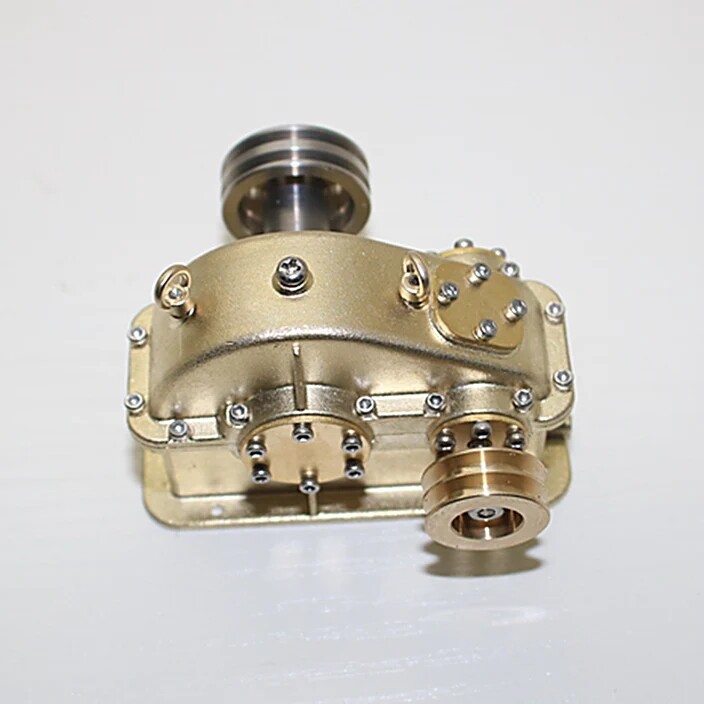 P90 Mini Brass Gear Reducer for Steam Engine Internal Combustion Engine ...