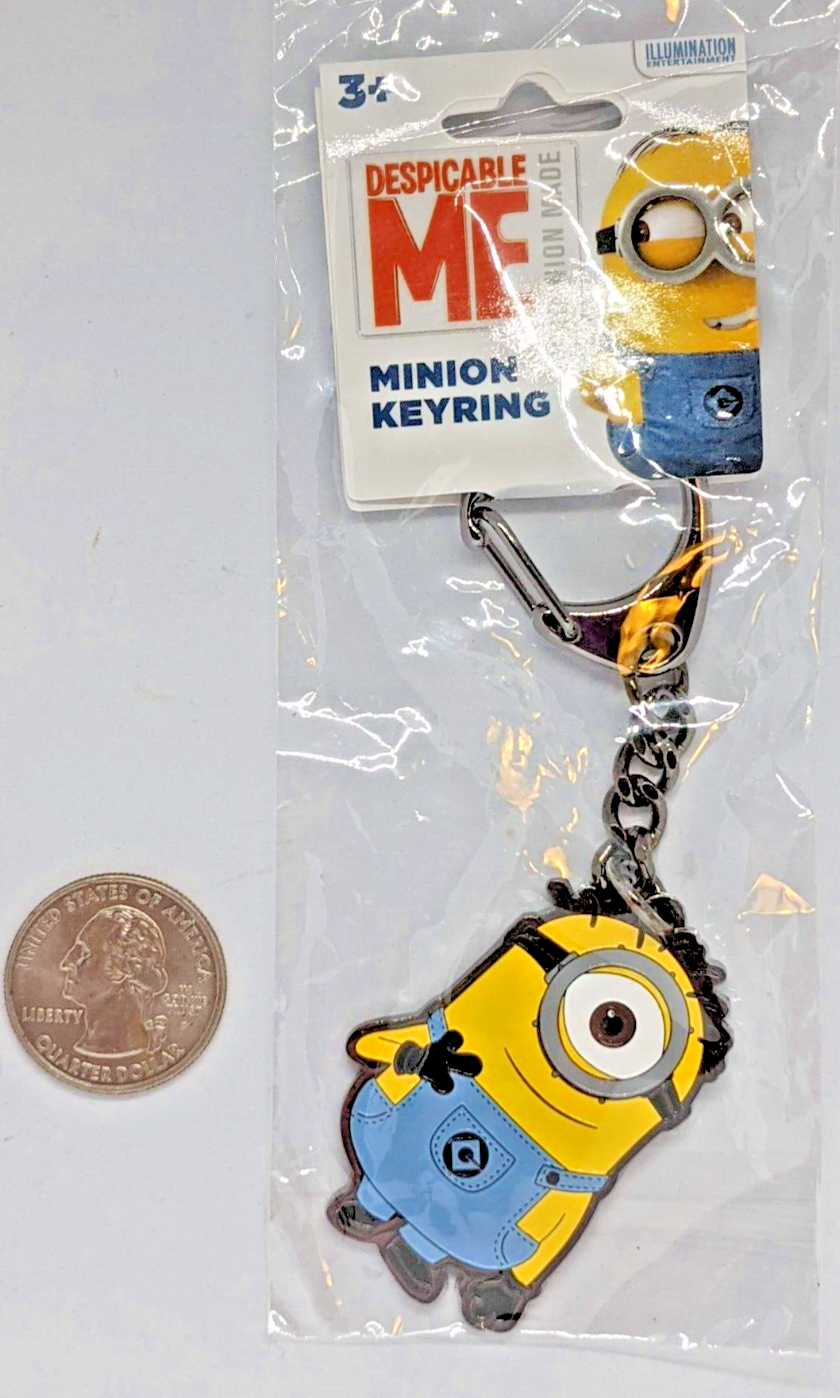 Despicable Me MINIONS Keychains / Keyrings Clip-On - BOB KEVIN STUART ...