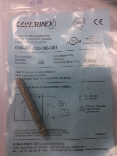1PCS CONTRINEX DW-AS-703-M8-001 DWAS703M8001 PROXIMITY SWITCH -NEW | eBay
