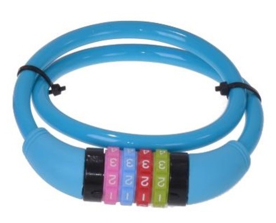COMBINATION NUMBER CODE BIKE BICYCLE CYCLE LOCK 8MM BY 650MM STEEL ...