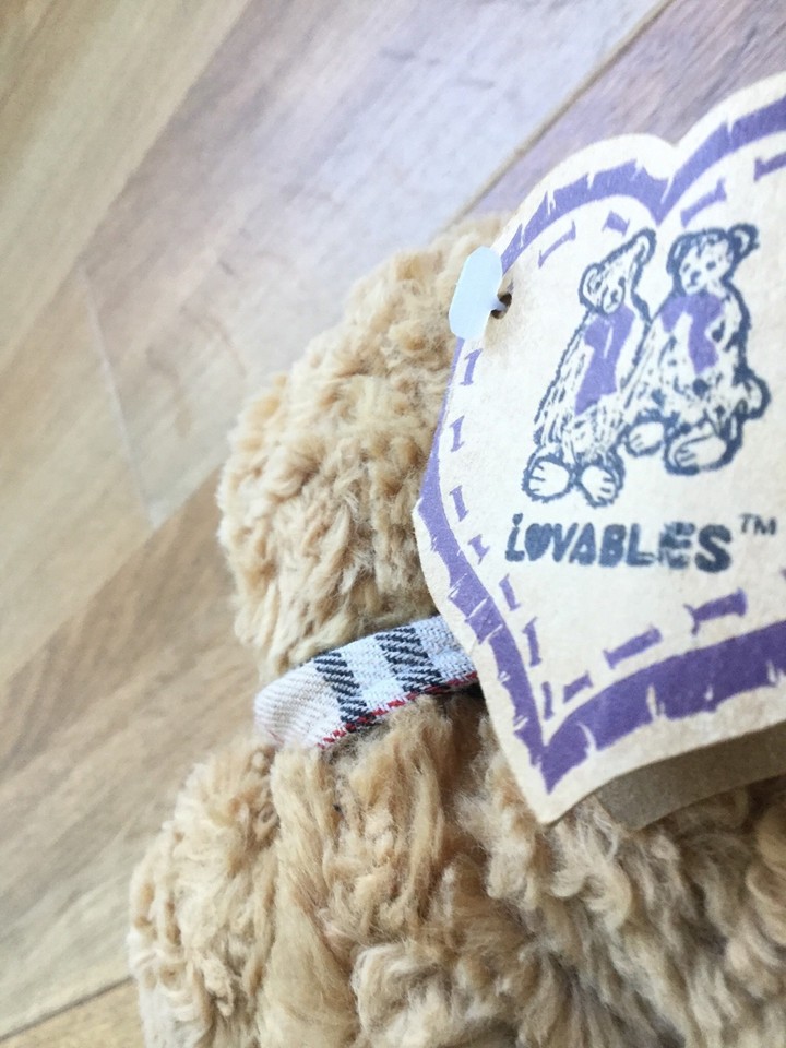 Lovables Teddy with scarf by Harry James Ltd Designed by Geoffrey ...