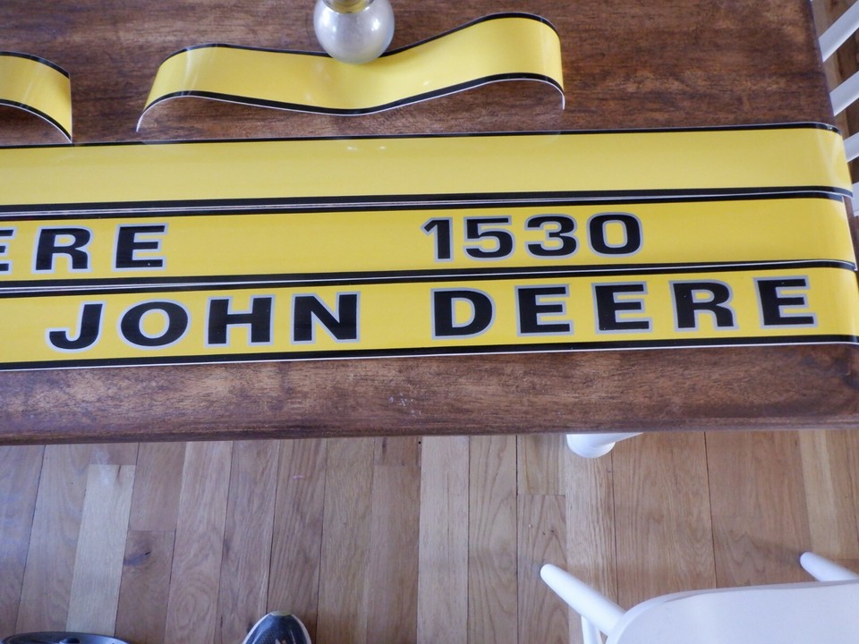 JOHN DEERE 1530 DECAL SET. HOOD, DASH & NUMBERS. SEE DETAILS AND PICS ...
