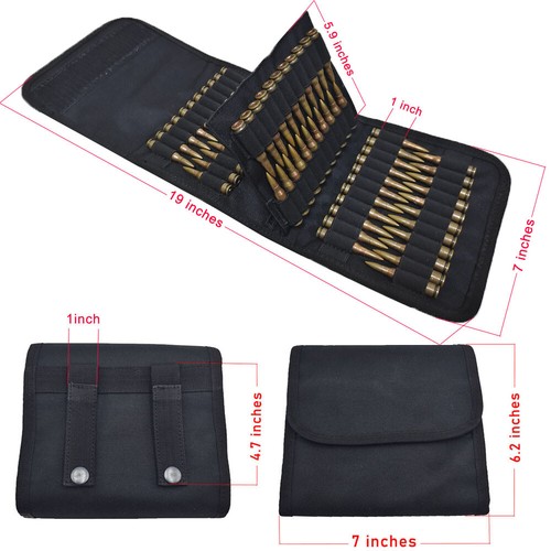 100 Round Rifle Bullet Cartridge Ammo Pouch for .38cal 30-30 7.62x39 | eBay