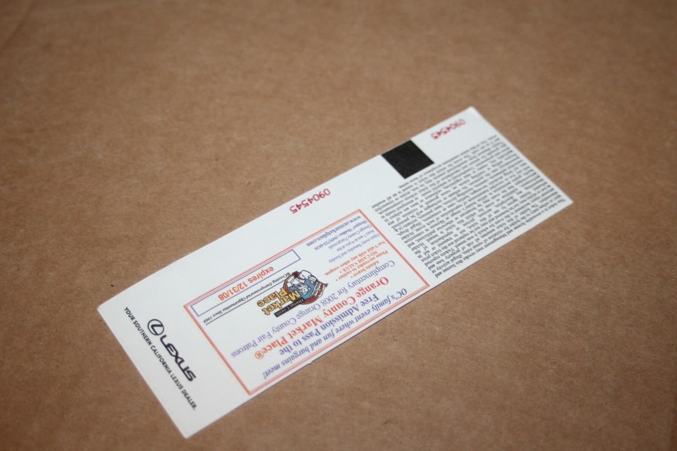 Scorpions Sammy Hagar / 2008 concert ticket - FREE POSTAGE - | eBay UK