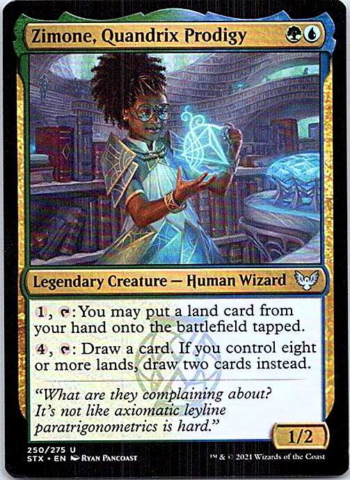 Zimone, Quandrix Prodigy Magic The Gathering Strixhaven: School Of ...