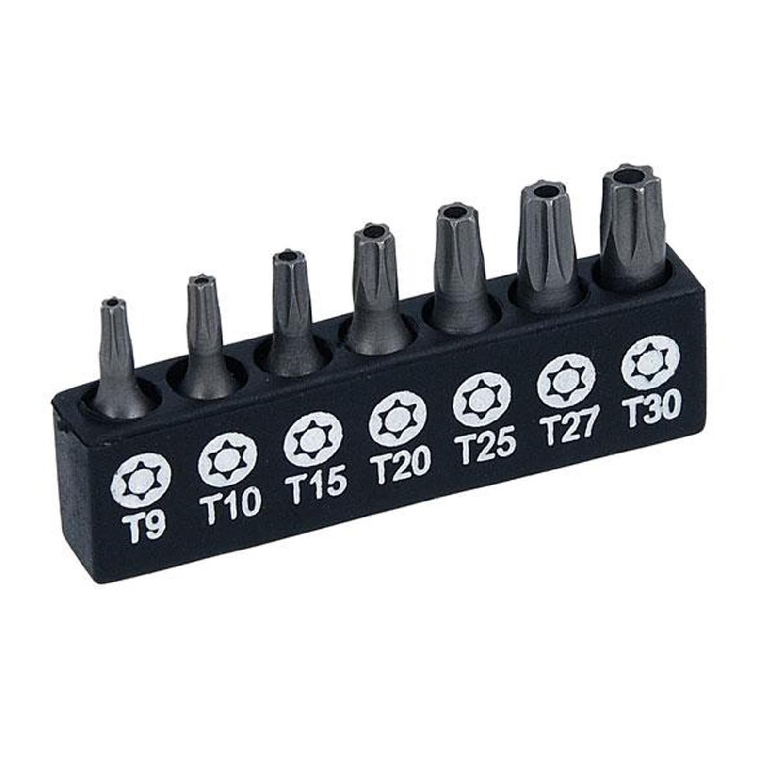 7PCS Torx Star Security Bit Set Screwdriver Power Drive With Hole ...