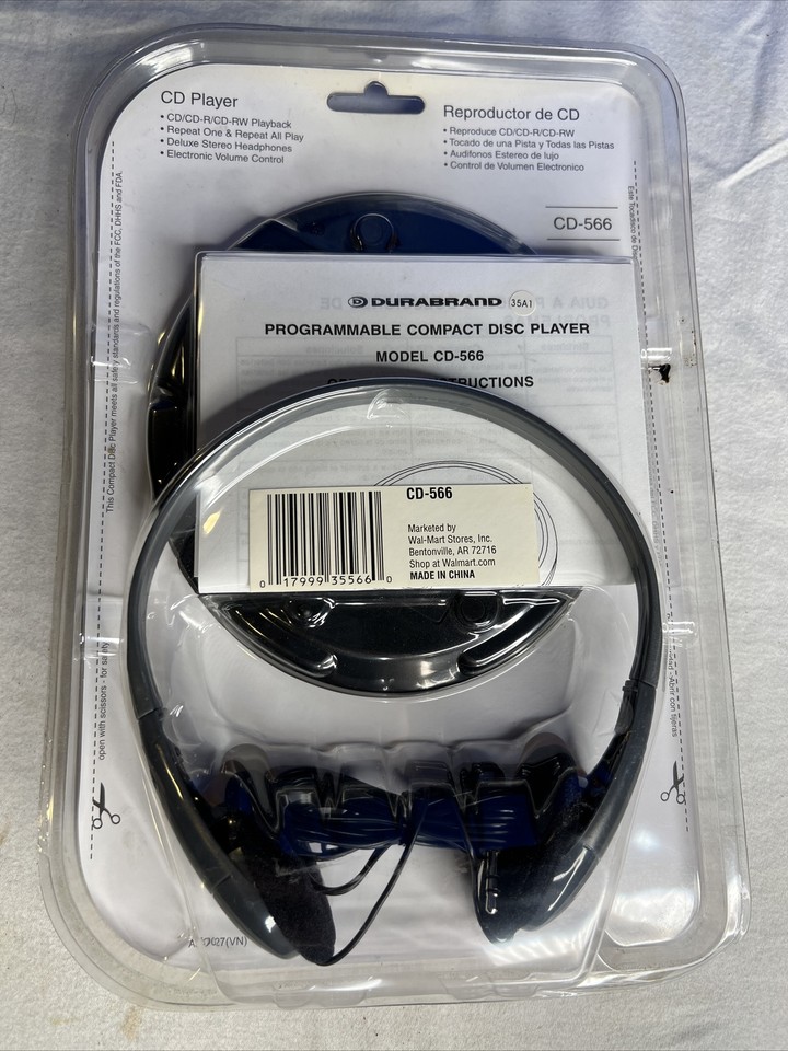 New Durabrand Portable CD Player CD-566 MIB Sealed | eBay