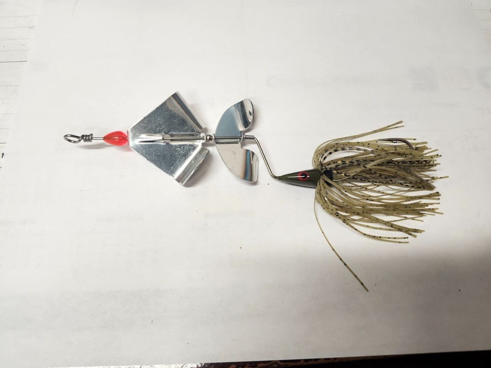 Custom Double Blade Inline Buzzbait- Multiple Colors & Head Sizes | eBay