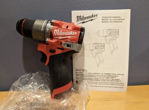 New Milwaukee 3404-20 M12 FUEL 1/2 in. Codless Hummer Drill/Driver ...