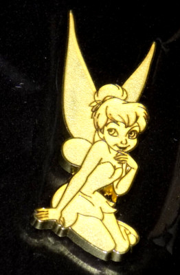 TINKER BELL Lapel Pin VIP Anniversary Gold Tone Disney Movie Club ...