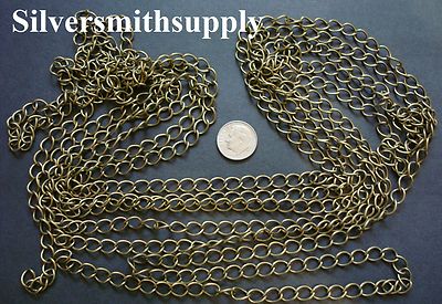 12 ft Ant bronze plated twist cable link chain 8x6mm 4 open links in ...