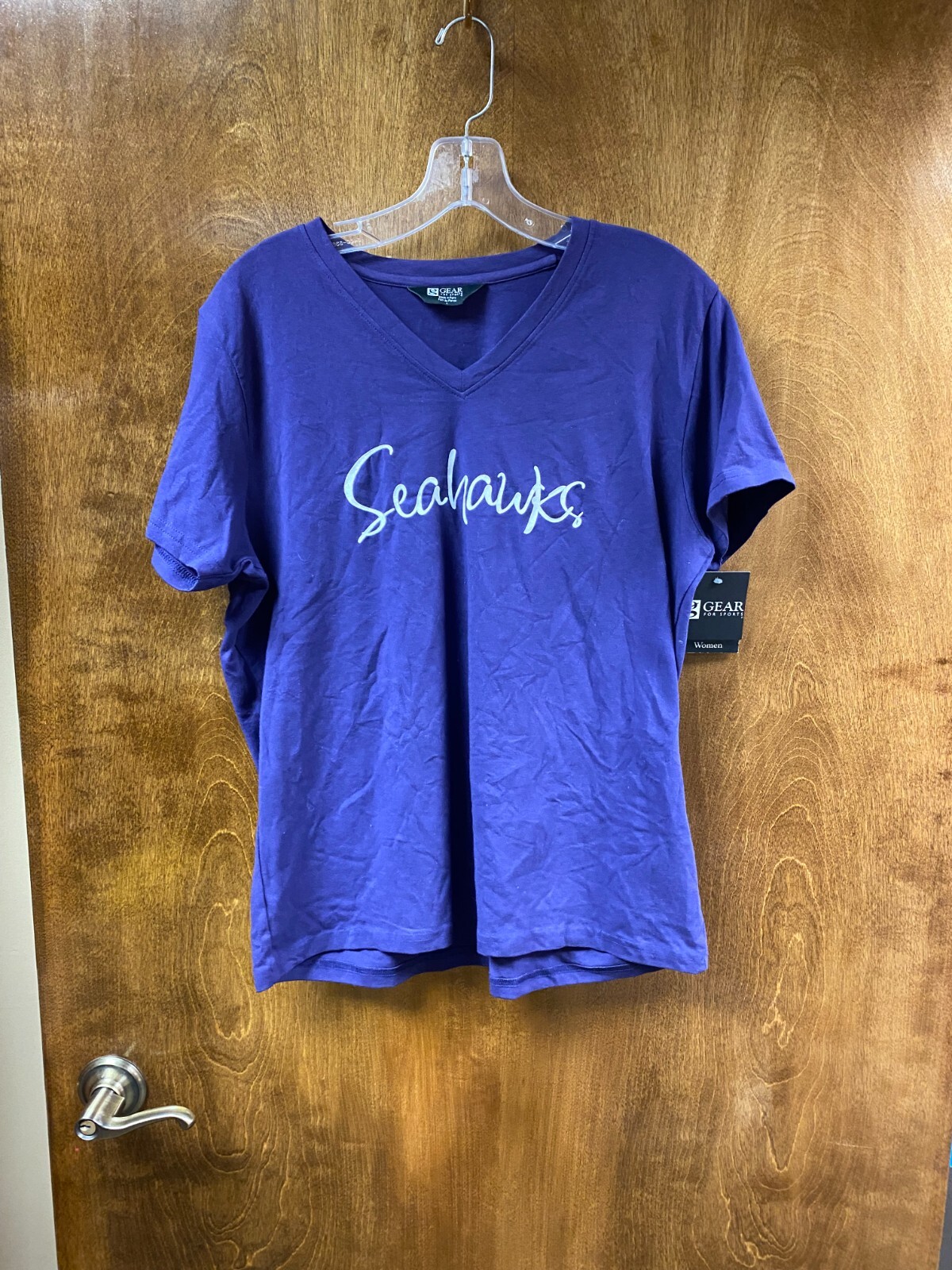 Women's NWT Purple Seahawks T-shirt Size Large | eBay
