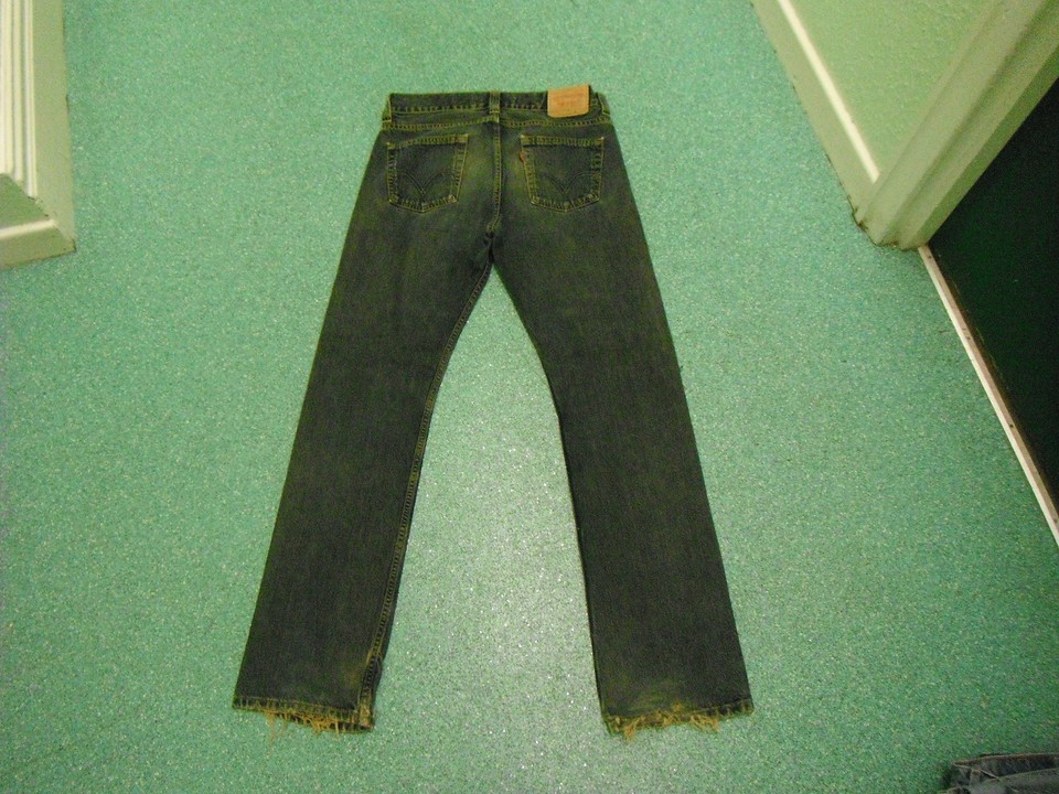 Levi's 506 Standard Jeans Waist 34" Leg 34" Faded Dark Blue Mens Jeans ...