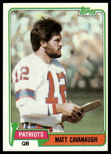 1981 Topps #248 Matt Cavanaugh New England Patriots NM+ | eBay