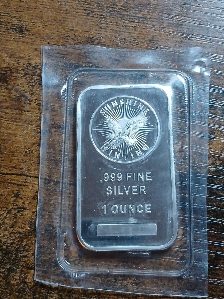 1oz 999 Silver Sunshine Mint Bar Sealed From Mint🌞🌞🌞 | eBay