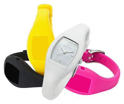 Modisches Damenarmbanduhr Set MAVIS Colors No2 aus Silicon - Make your ...