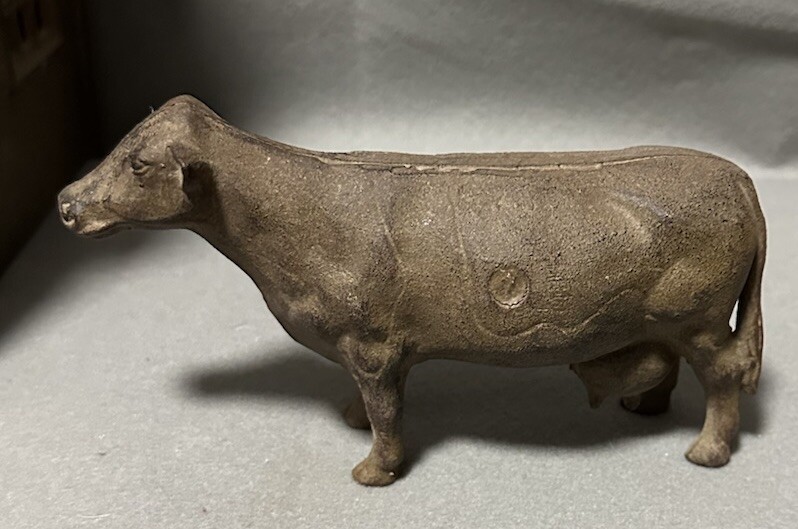 VINTAGE Cast Iron Stock Farm/Barn- 5 Animals (Horse, Cow, Sheep ...