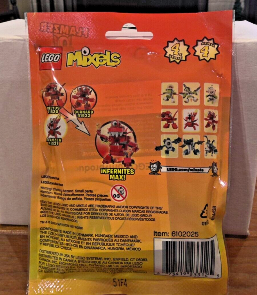 Lego Mixels Series 4 Burnard Building Set 41532 - New & Sealed ...