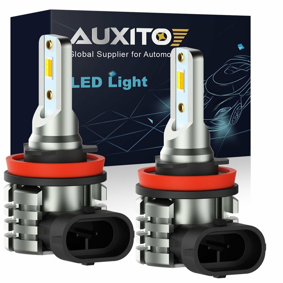 AUXITO Switchback H11 H16 H8 LED Fog Light Dual Color Yellow 3000K ...