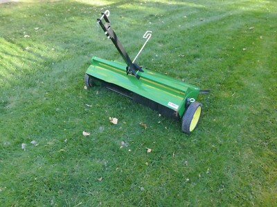 John Deere 44" Lawn Sweeper LP49038 Tug Behind Landscape Leafs & Grass ...