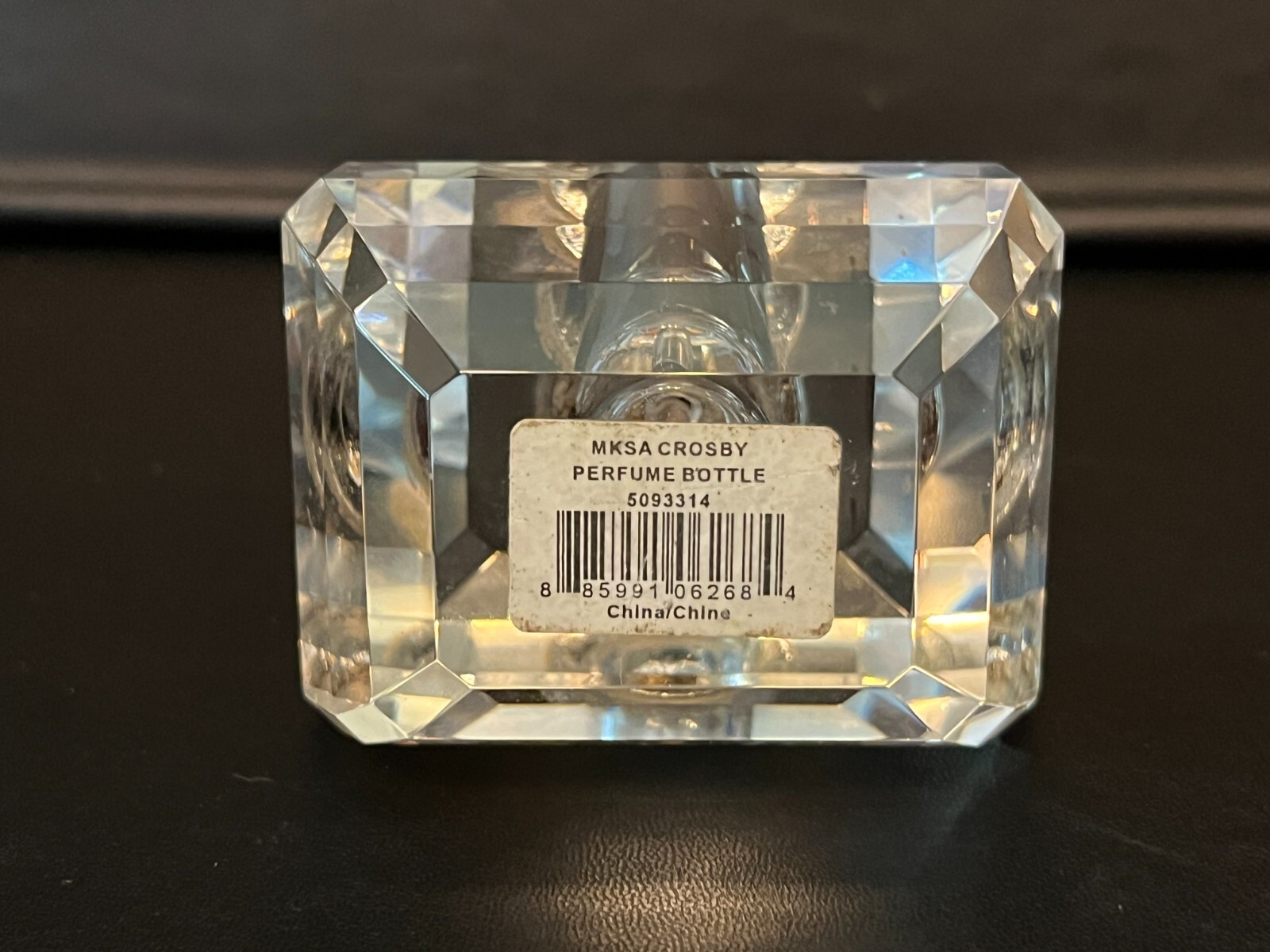 Cut Glass Perfume Bottle with Glass Dauber Top ~ Never been Used ~ Mksa ...