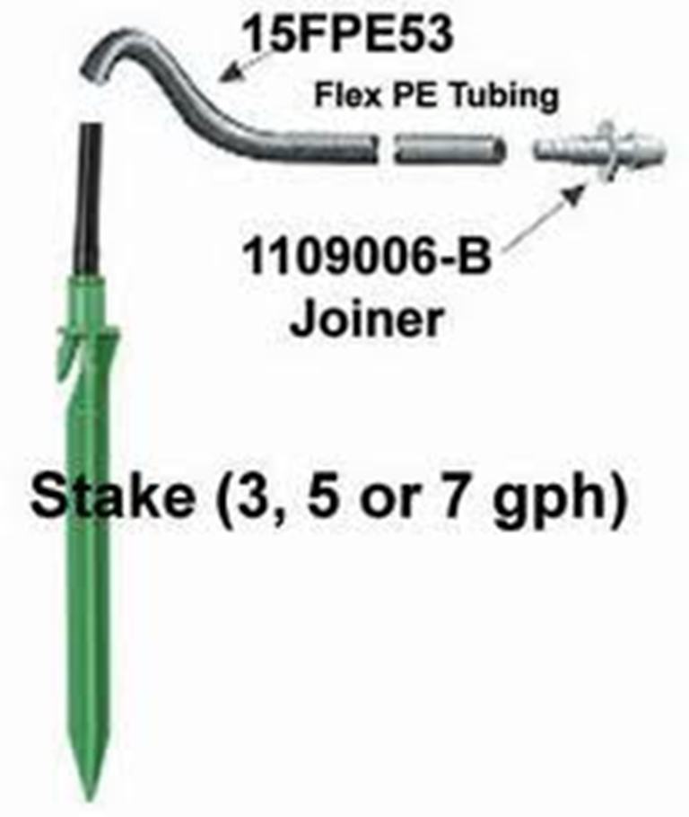3gph Netafim Spray Stakes Only - Nursery Pot Container Irrigation Mist ...