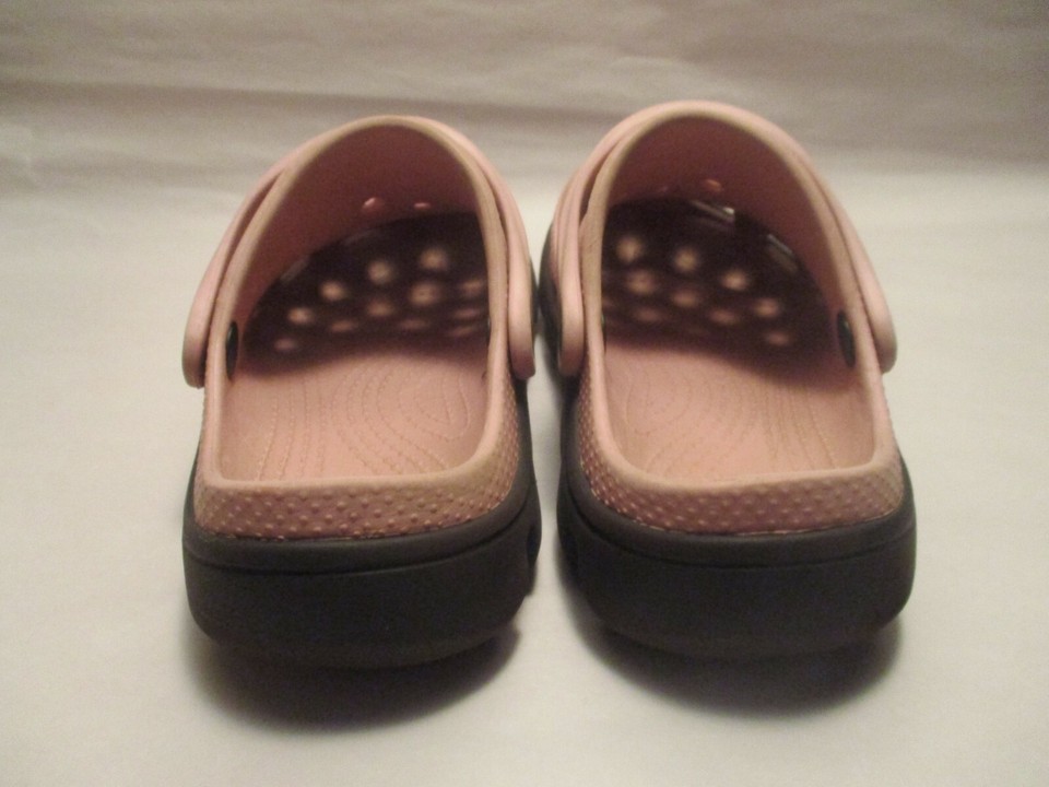 Crocs Off Road Sport Youth size J1 Pink w/ Brown Outsole, Sturdy w ...